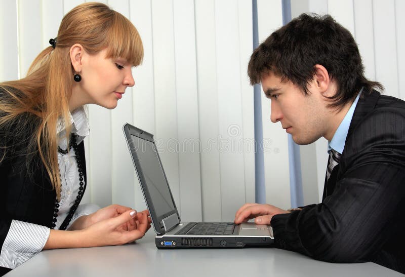 Business People in the Workplace. Stock Photo - Image of people, woman ...