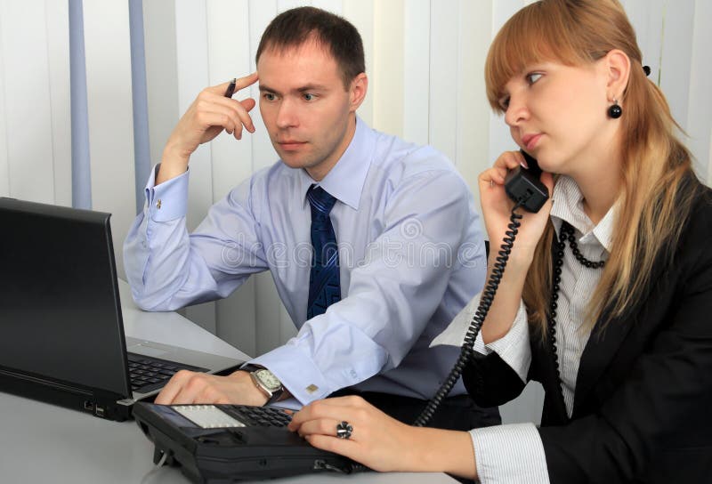 Business People in the Workplace. Stock Image - Image of style, group ...