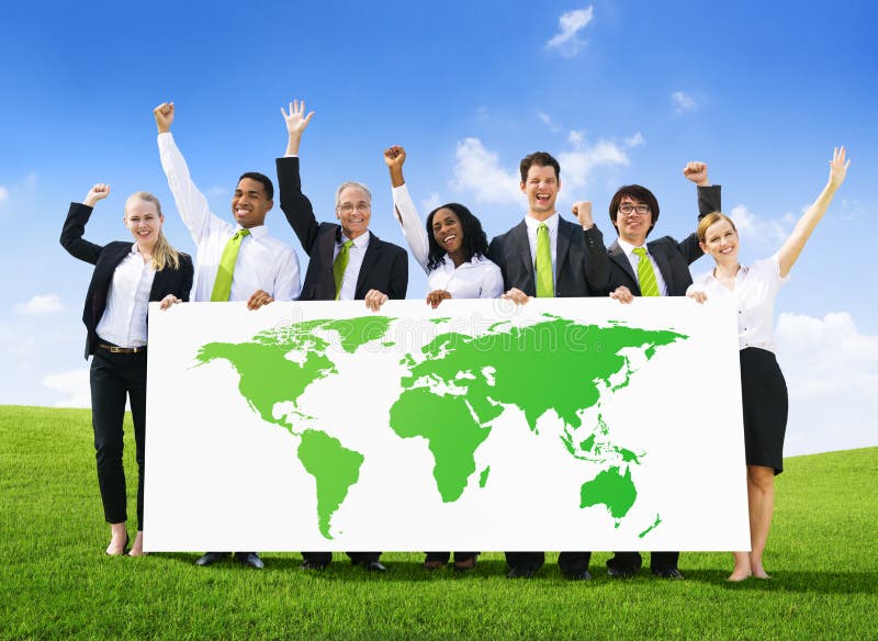 Business People with World Success Stock Image - Image of occupation ...