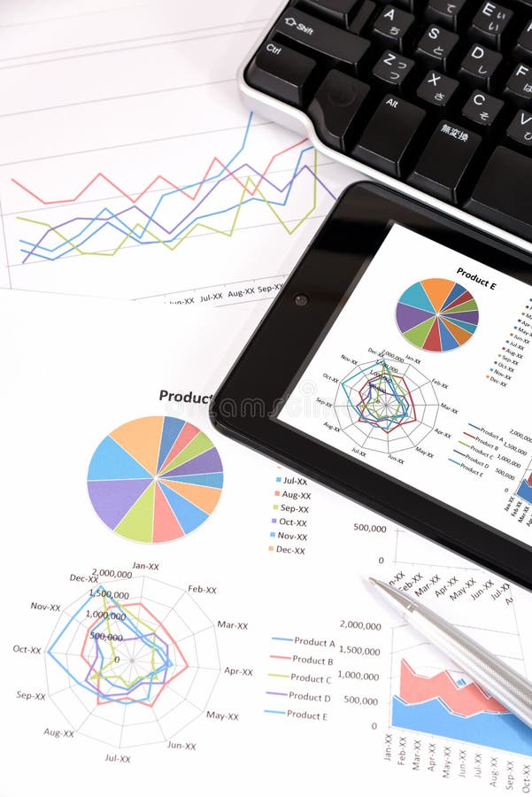 Business Performance Analysis. Stock Image - Image of stationery ...