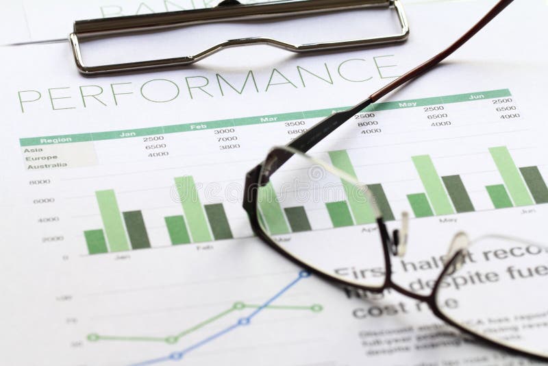 Business Performance Review And Strategy Planning Stock Image - Image ...