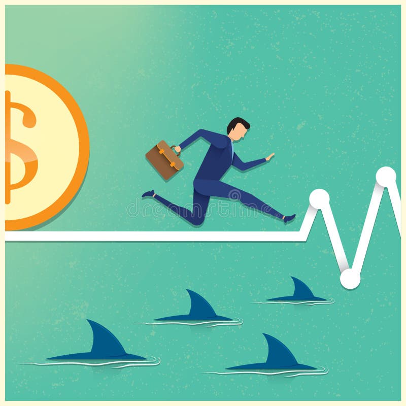 Business Performance Concept. Vector Illustration Decorative Design ...