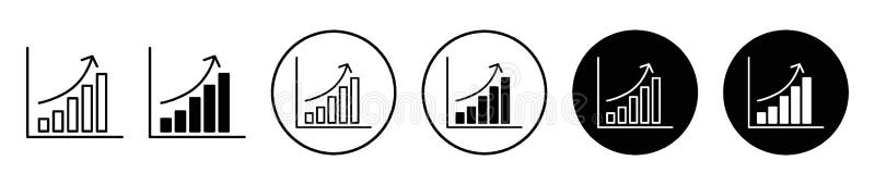 Business Performance Icon Vector Set on White Background Stock Vector ...