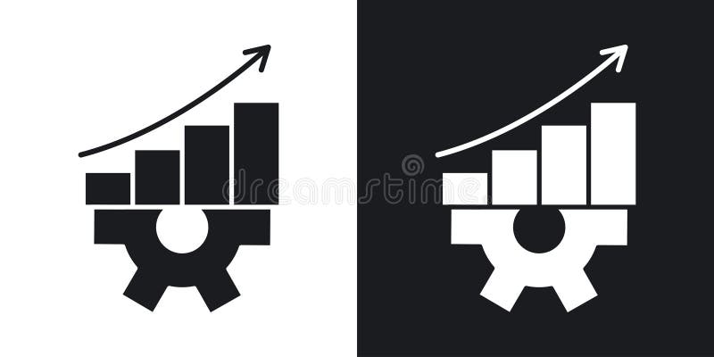 Business Performance Thin Line Vector Icon Set Stock Vector ...