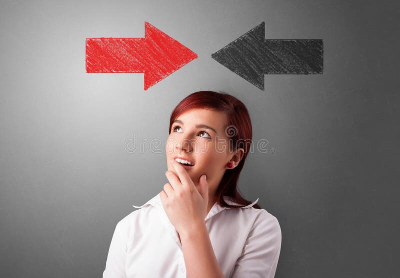 Business Person Choosing Direction Stock Image - Image of pocket ...