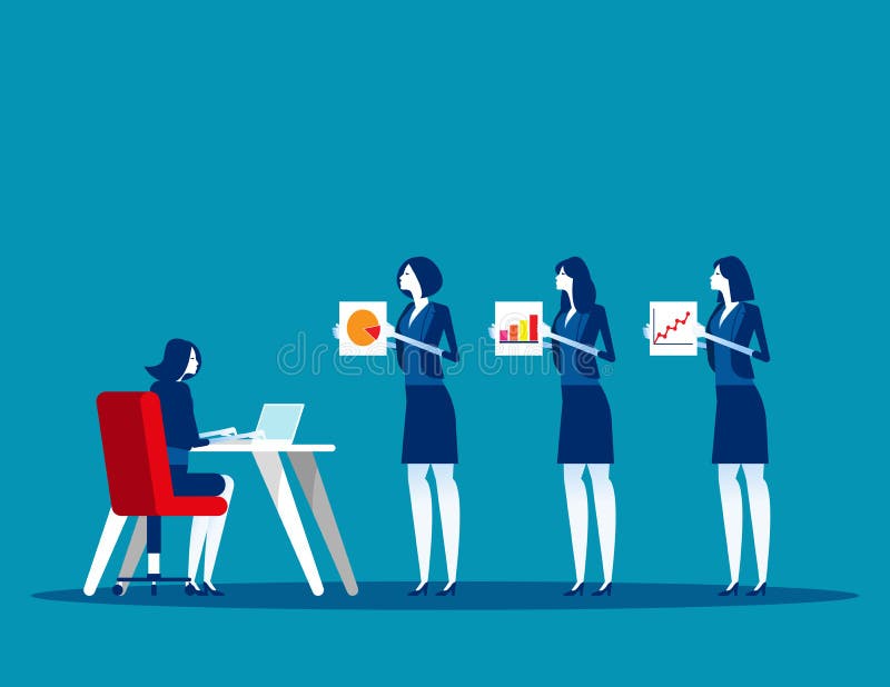 Business Person the Competition for Presentation. Concept Business ...