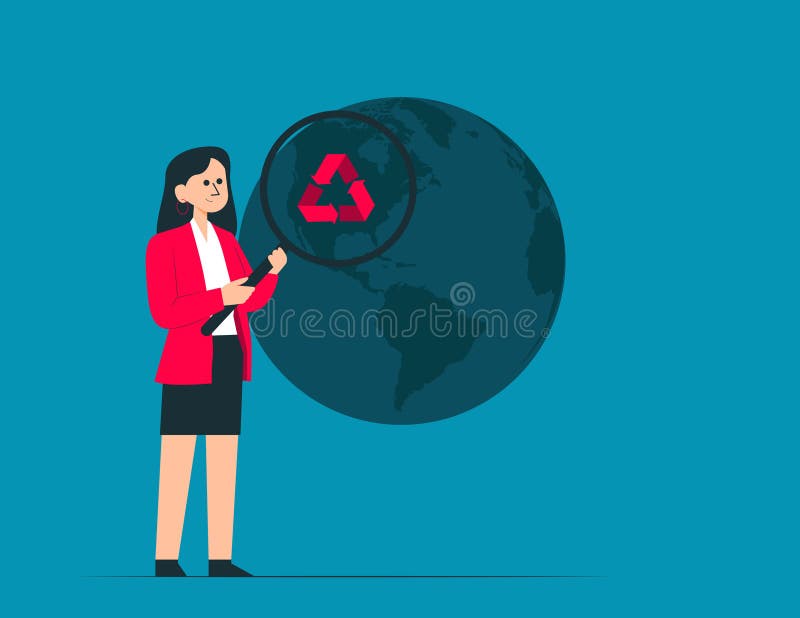 Business Person with Environmental Audit Vector Concept Stock Vector ...