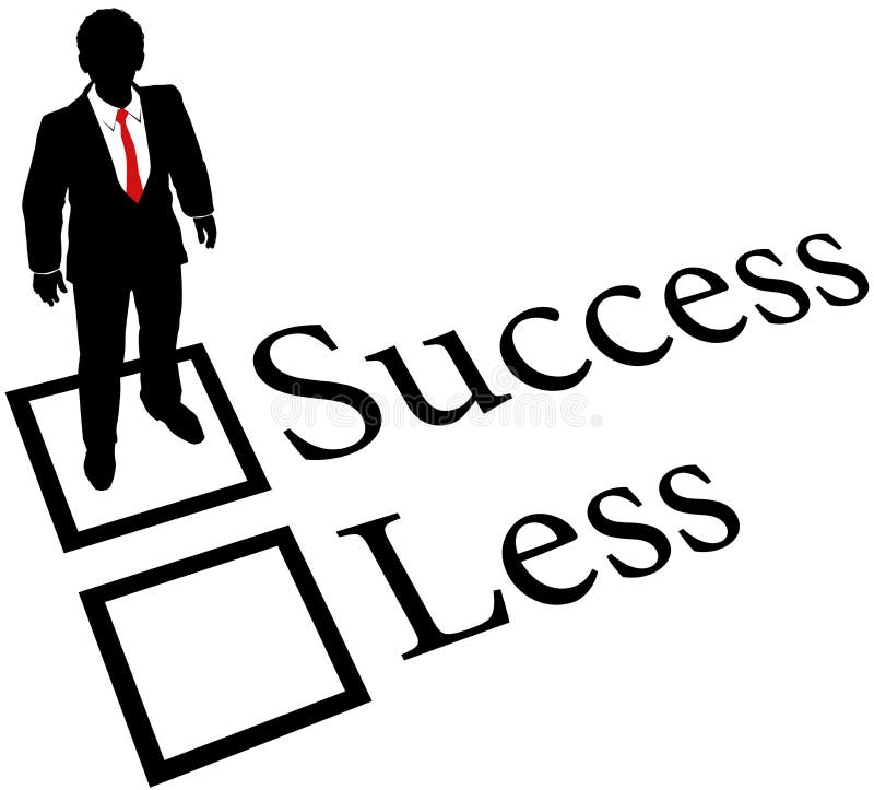Business Person Get Success Not less Stock Vector - Illustration of ...
