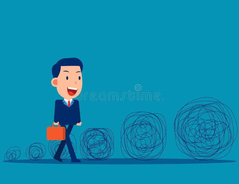 Business Person with Growing Problem. Business Problems Concept Stock ...