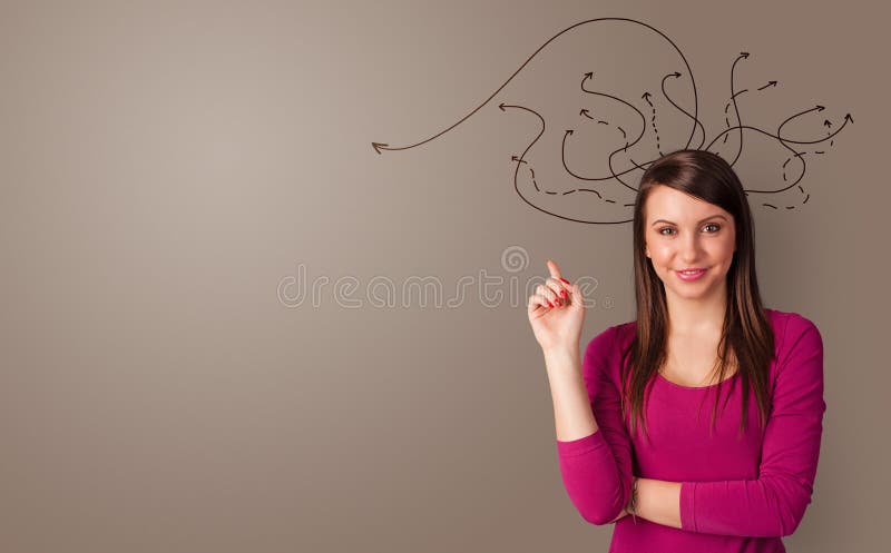 Business Person Standing with Direction Concept Stock Image - Image of ...