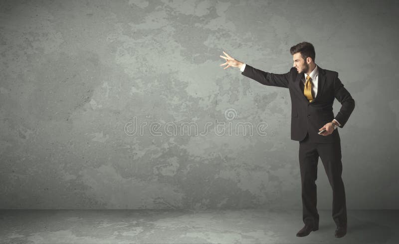 Business Person Throwing with Empty Copyspace Stock Image - Image of ...
