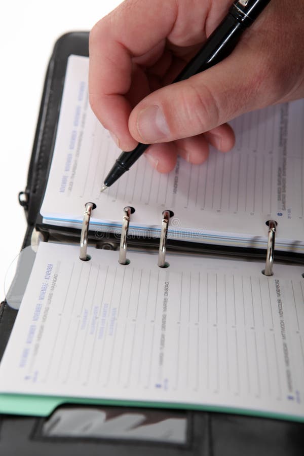 Writing in a diary stock image. Image of notepad, document - 30023003