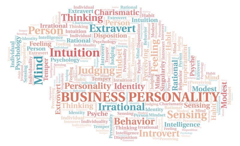 Business Personality Typography Word Cloud Create with the Text only ...