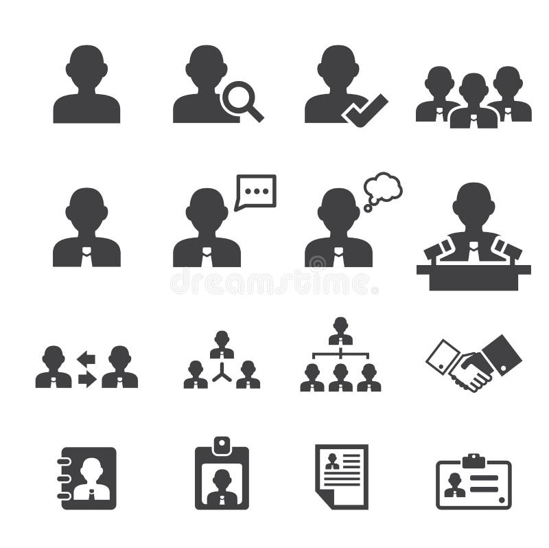 Business Persons and Users Icon Stock Vector - Illustration of ...