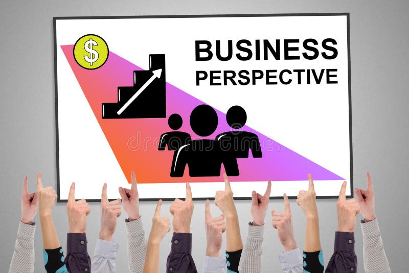 Business Perspective Concept on a Laptop Screen Stock Image - Image of ...