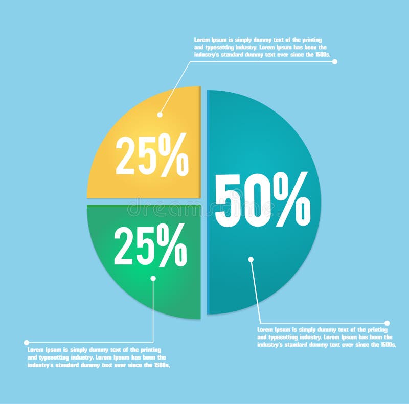 Business pie chart stock vector. Illustration of progress - 40233444