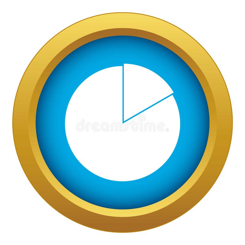 Business Pie Chart Icon Blue Vector Isolated Stock Vector ...