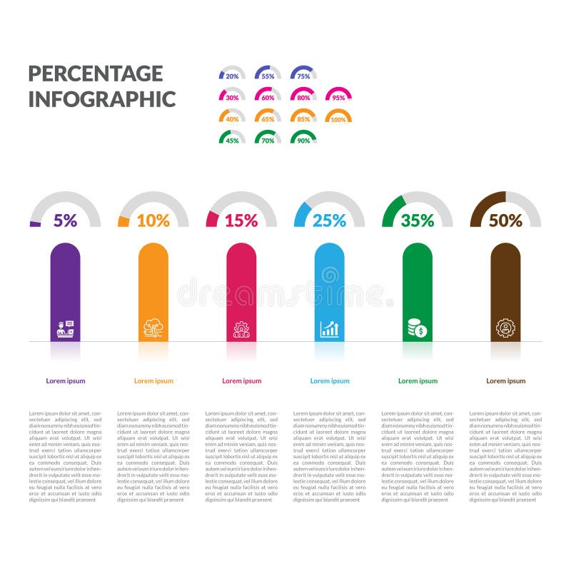 Business Pie Chart Percentage Infographic for Company Presentation ...