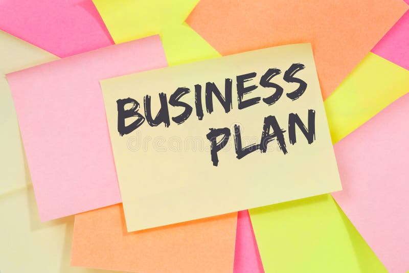 Business Plan Analysis Strategy Success Company Note Paper Stock Photo ...