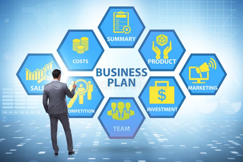 Business Plan Concept Illustration with Key Elements Stock Image ...