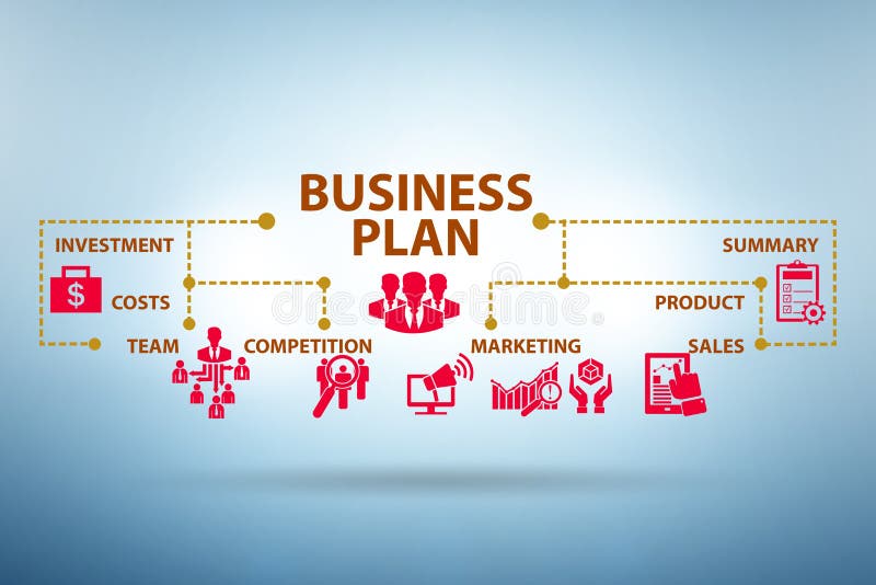 Business Plan Concept Illustration with Key Elements Stock Illustration ... Business Plan Concept Illustration with Key Elements Stock Illustration ...