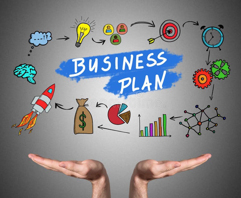 Business Plan Concept Sustained by Open Hands Stock Image - Image of ...