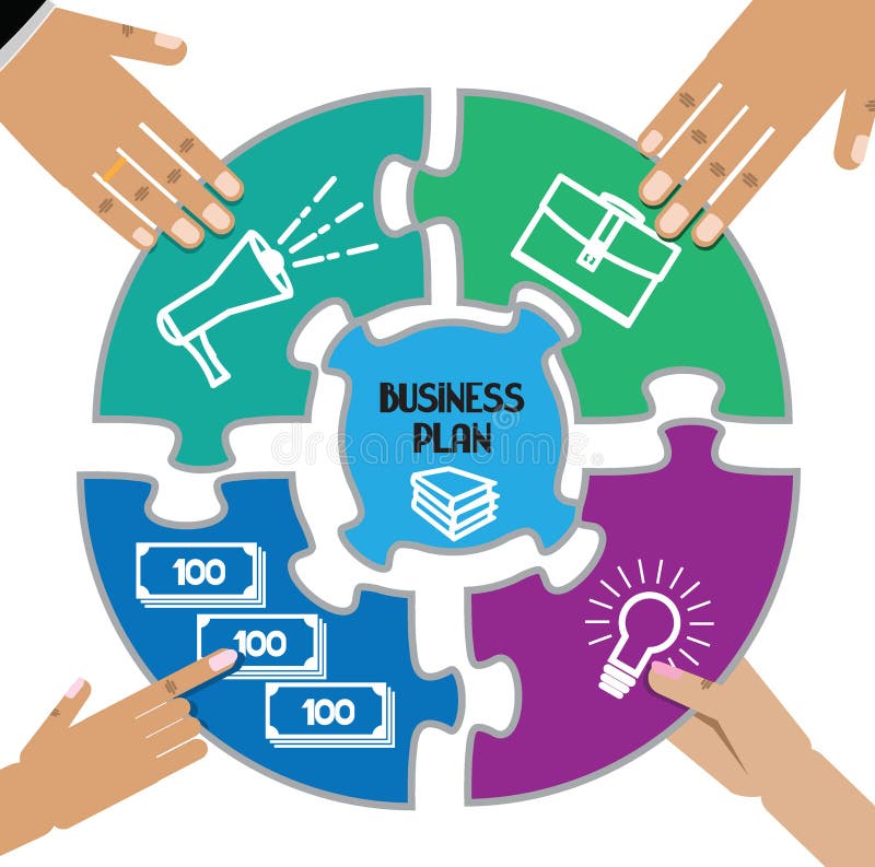 Business Plan Concept Vector Flat Illustration Stock Vector ...