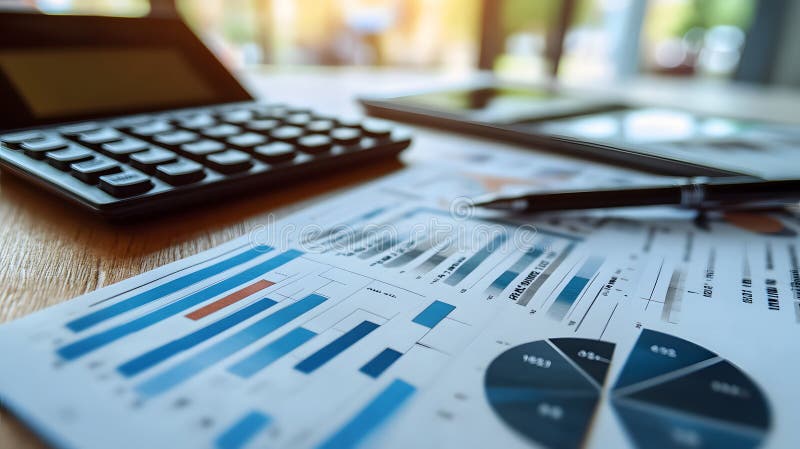 Business Plan Documents with Financial Stock Illustration ...