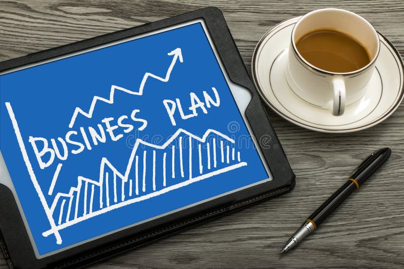 Business Plan with Financial Chart Hand-drawn Stock Image - Image of ...