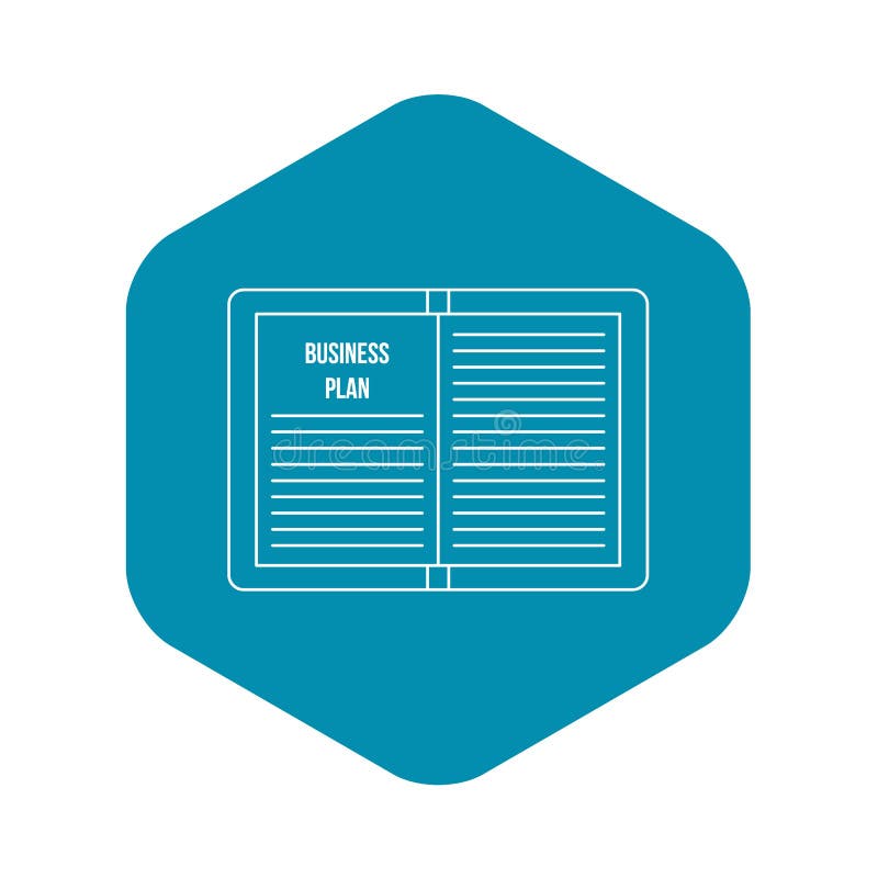 Business Plan Icon, Outline Style Stock Vector - Illustration of ...