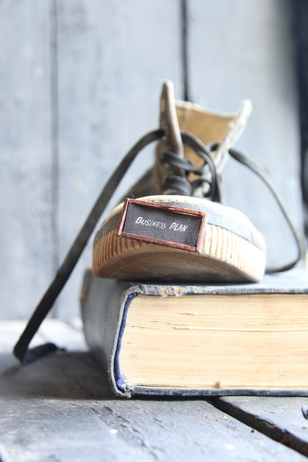 Business Plan Idea, Tag and One Shoe Stock Image - Image of marketing ...