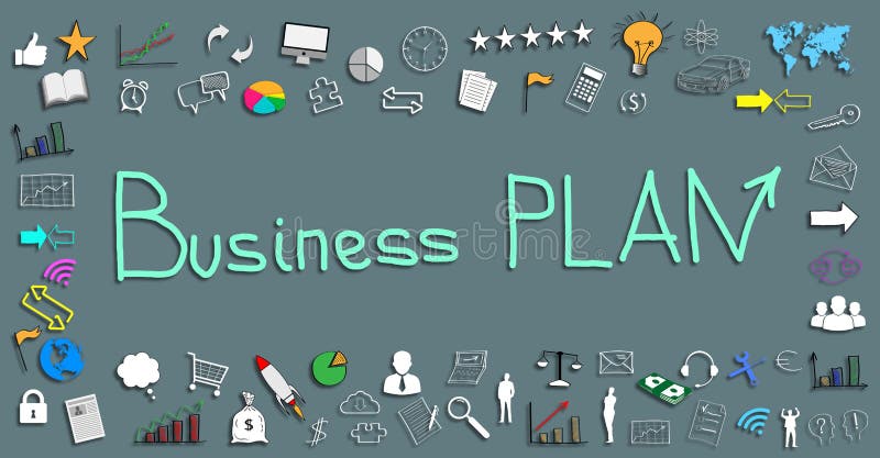 Business Plan; Illustration Stock Illustration - Illustration of ...