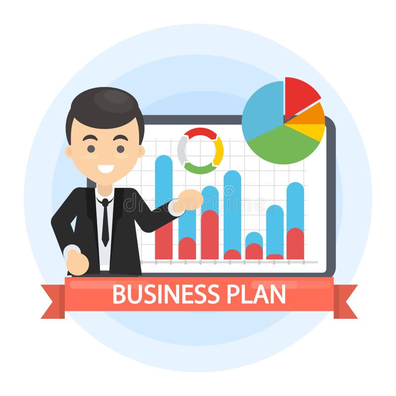 Business Plan Illustration. Stock Vector - Illustration of corporate ...