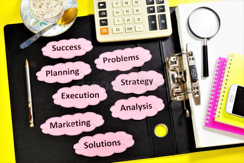 Business Plan. Long-term Vision, Work on Projects Stock Photo - Image ...