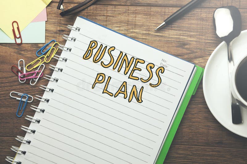 Business plan on notebook stock image. Image of stress - 158621839