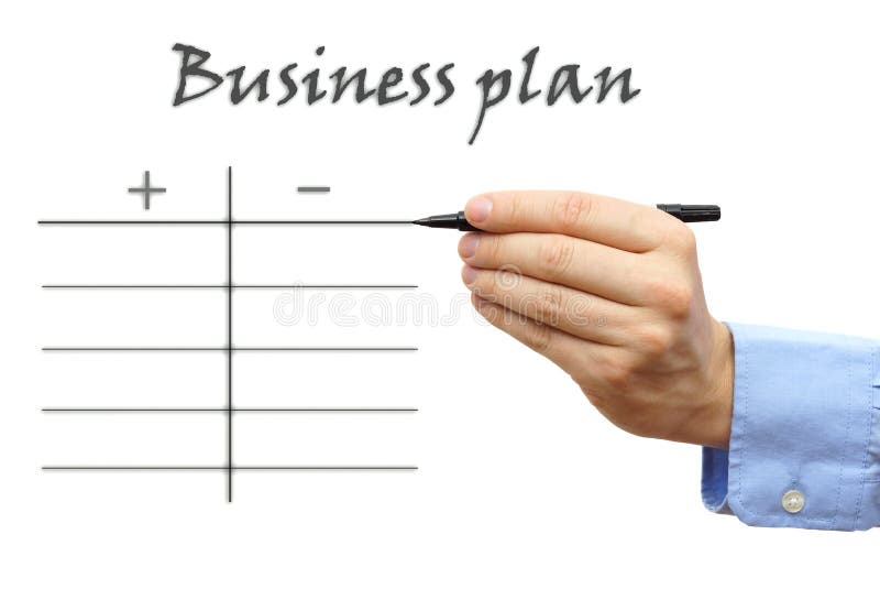 Business Plan with Pros and Contra Stock Photo - Image of isolated ...