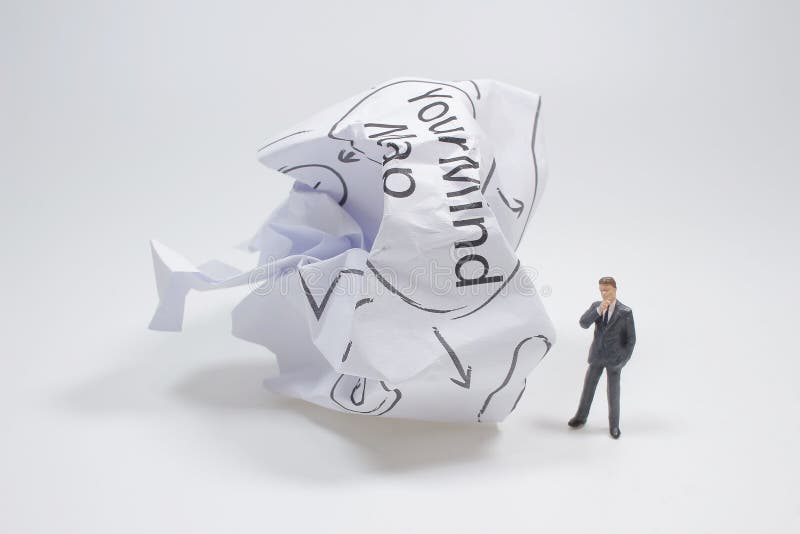 A Business Plan Reject with the Business Figure Stock Photo - Image of ...