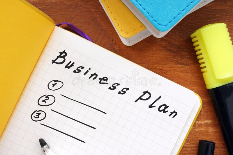 Business Plan Sign on the Page Stock Image - Image of distribution ...