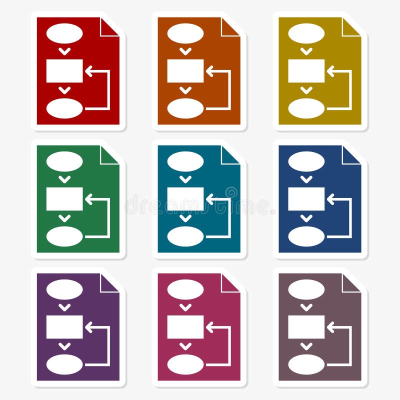 Business plan sticker set stock vector. Illustration of document ...