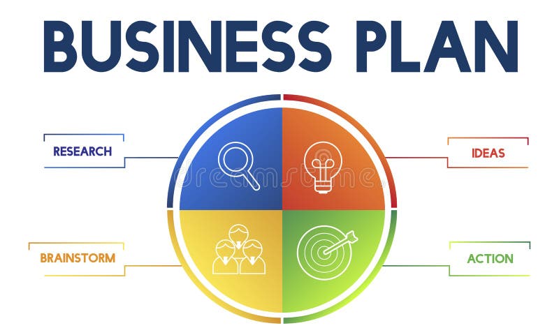 Business Plan Strategy Development Concept Stock Illustration ...