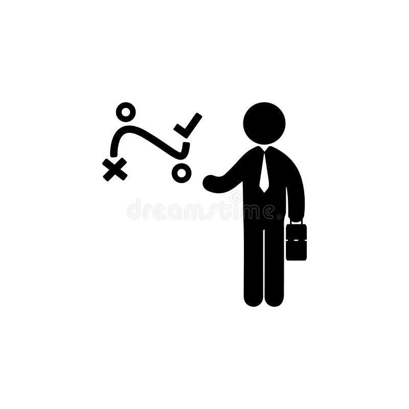 Business Plan Strategy Icon Vector Stock Vector - Illustration of ...