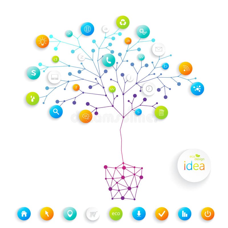 Business Plan Tree with Place for Your Text and Stock Vector ...