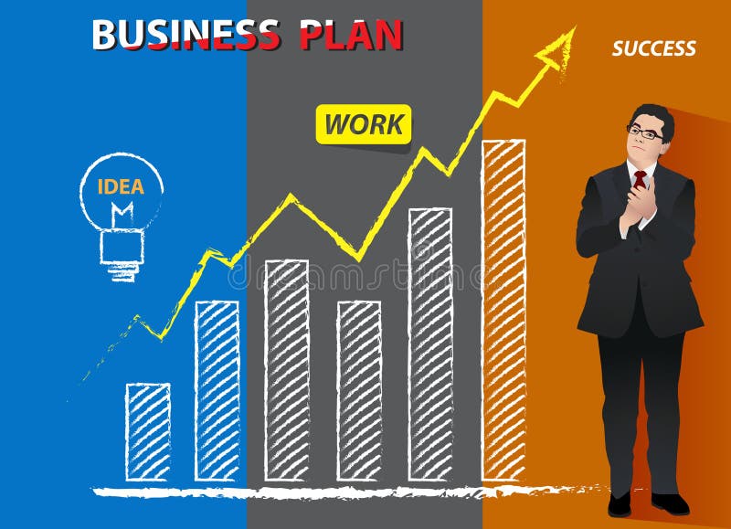 Business plan illustration stock illustration. Illustration of diagram ...