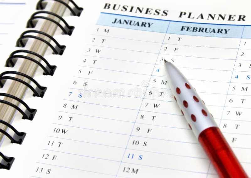 Business planner stock image. Image of binder, equipment - 2786443