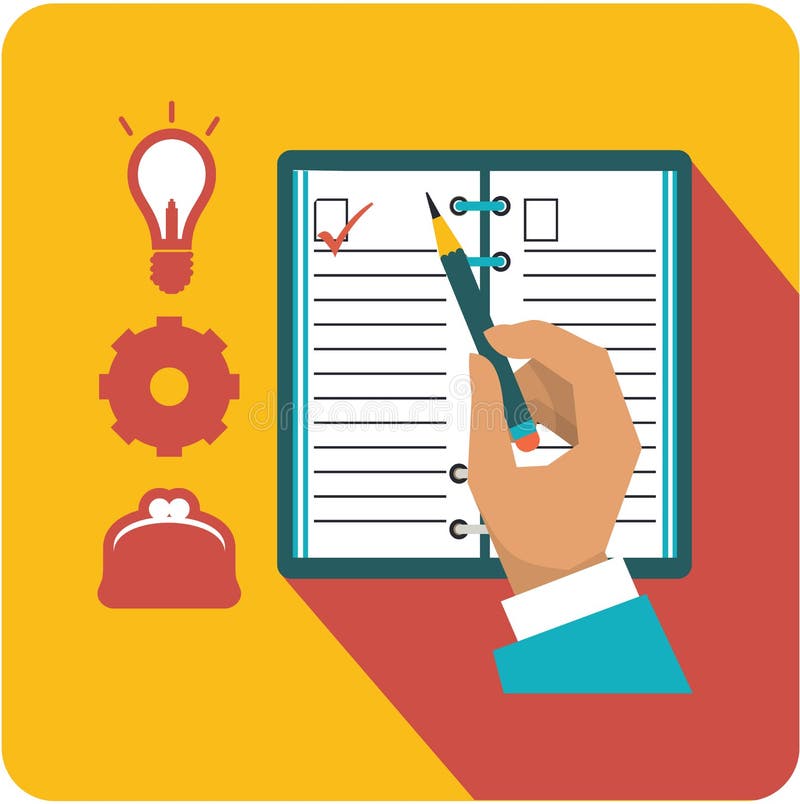 Business planner icon stock vector. Illustration of icon - 99808019