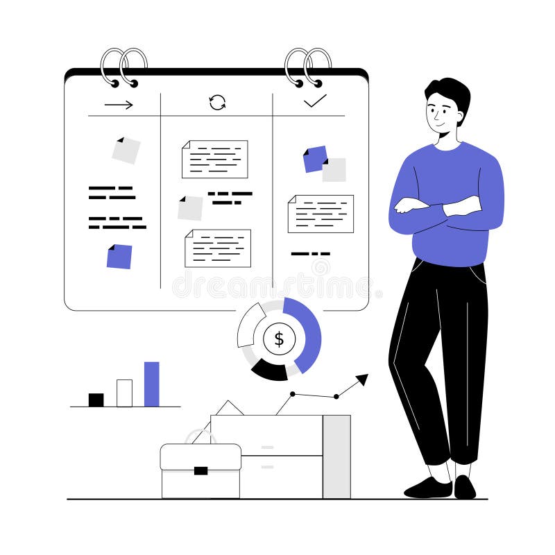 Business Planning. Man Planning Tasks, Appointment or Assignment in a ...