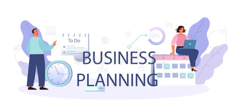Business Planning Typographic Header. Idea of Business Strategy Stock ...