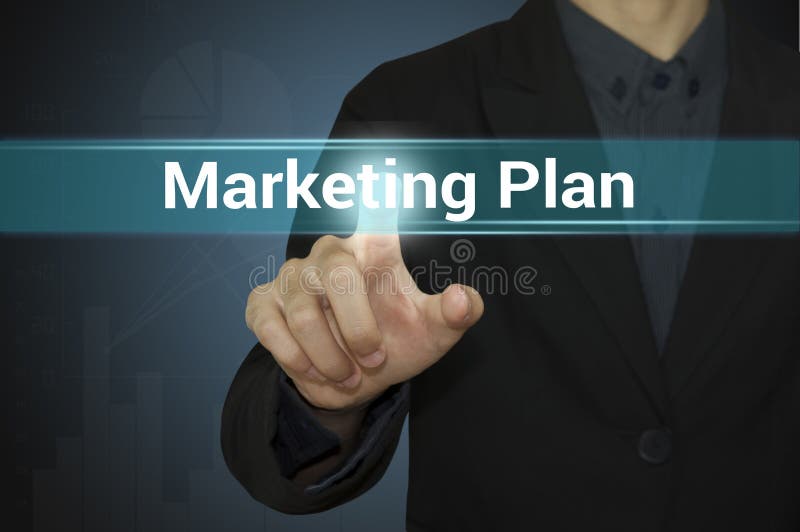 Business Pointing Marketing Plan. Stock Image - Image of creative ...
