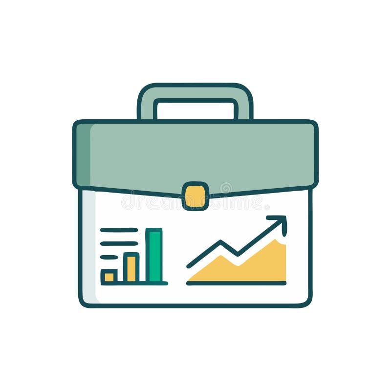 Business Portfolio Icon stock vector. Illustration of development ...