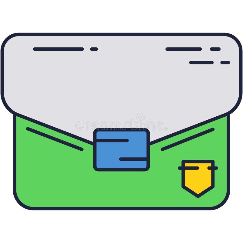 Business Portfolio Icon Vector Brief Case Design Stock Vector ...